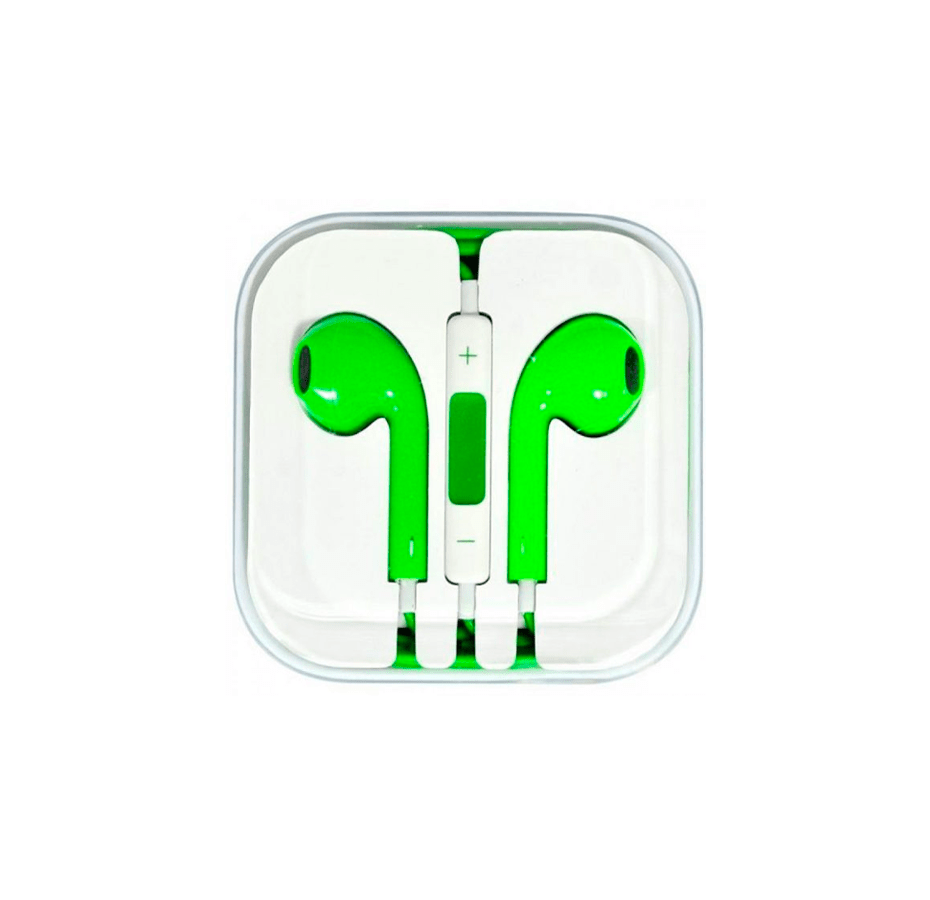 Earpods Green Básico | Cellshop Mexicali